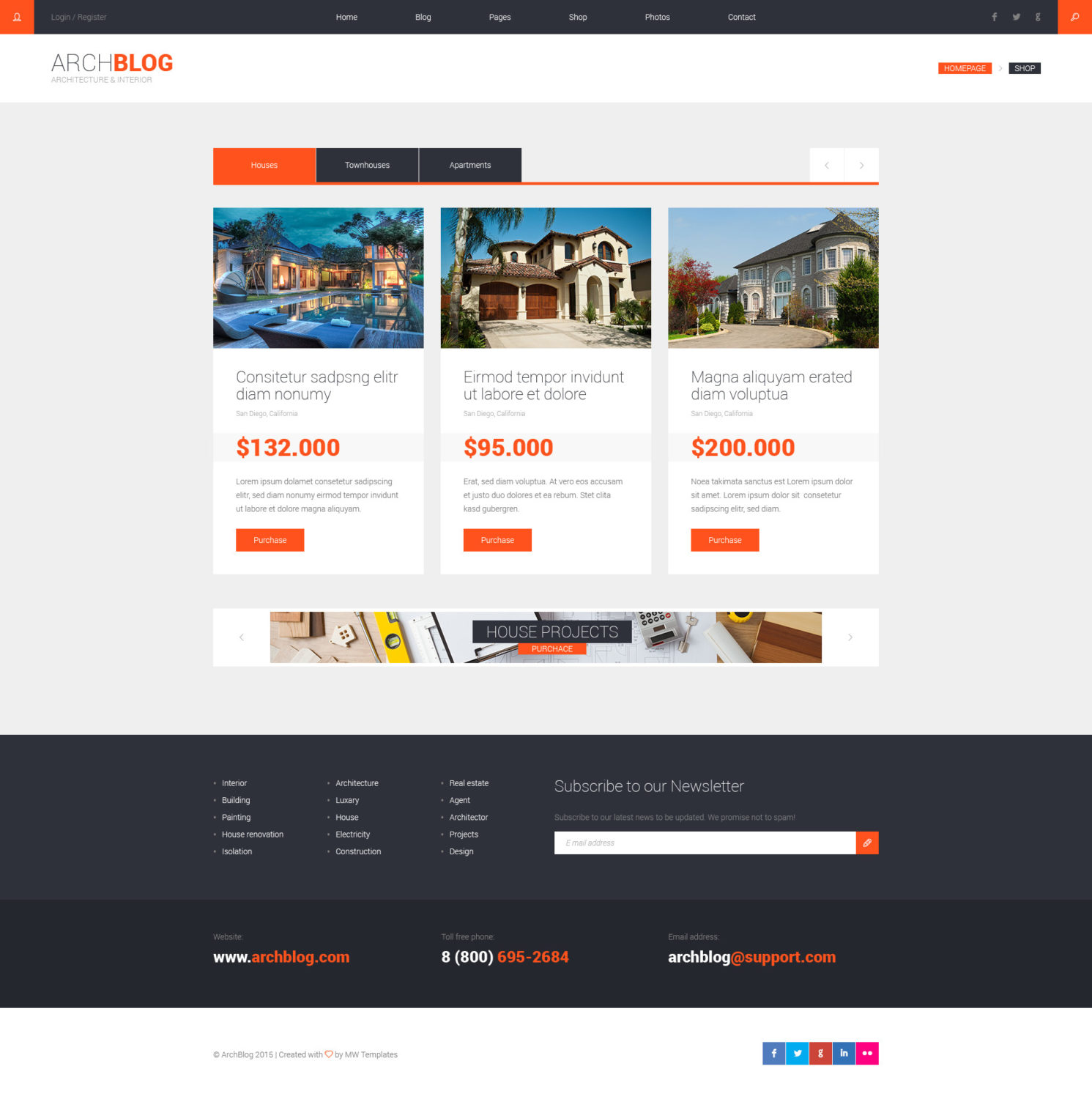 ArchBlog - Architect Blog Theme