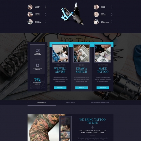 Ink Arts – Tattoo Salon HTML Template