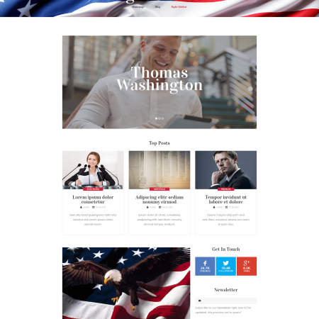 Political Candidate – Politician HTML template