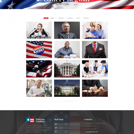 Political Candidate – Politician HTML template
