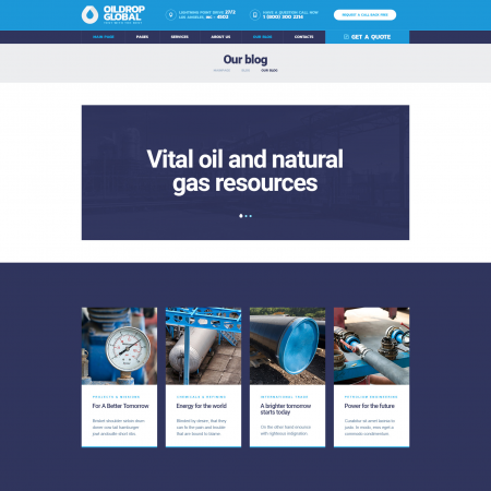 OilDrop – Oil and Gas Industrial HTML Template