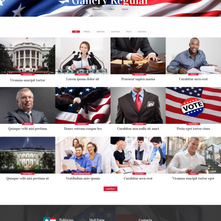 Political Candidate – Politician HTML template