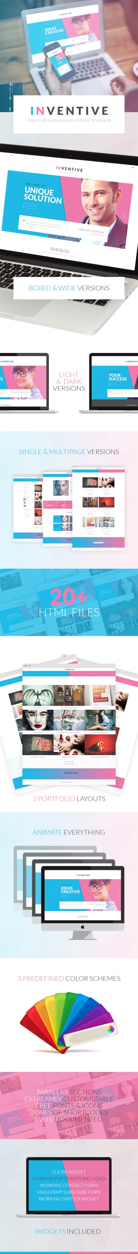 Inventive – Creative Single & Multipage Template