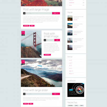 PhotoTravel – Premium Photo HTML5 Template