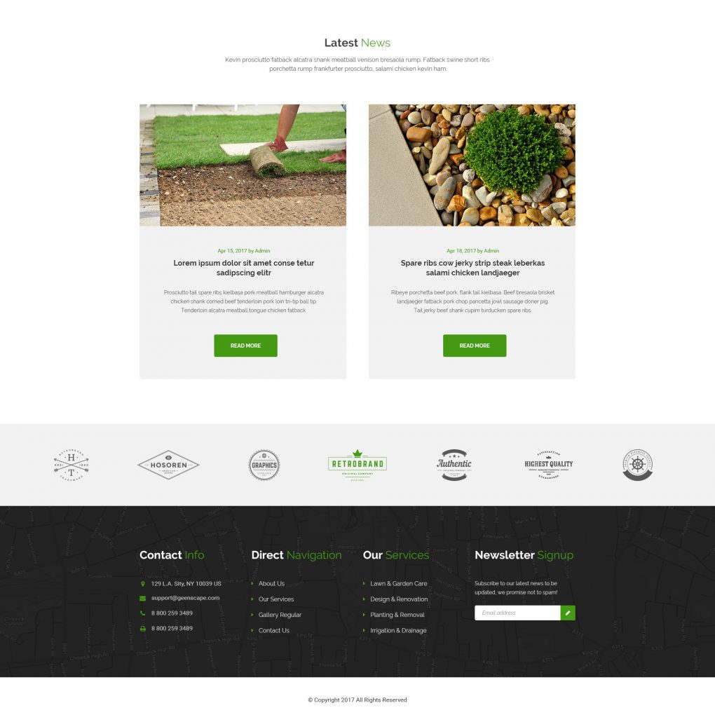 Greenscape – Lawn & Garden Landscaping HTML template