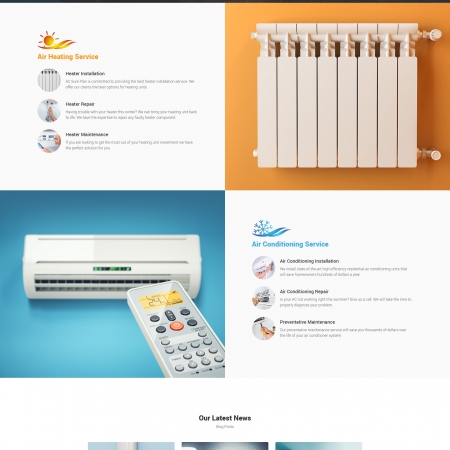 AirCool – Conditioning And Heating HTML Template