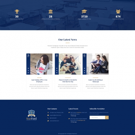 StarFord – University/Educational HTML Template