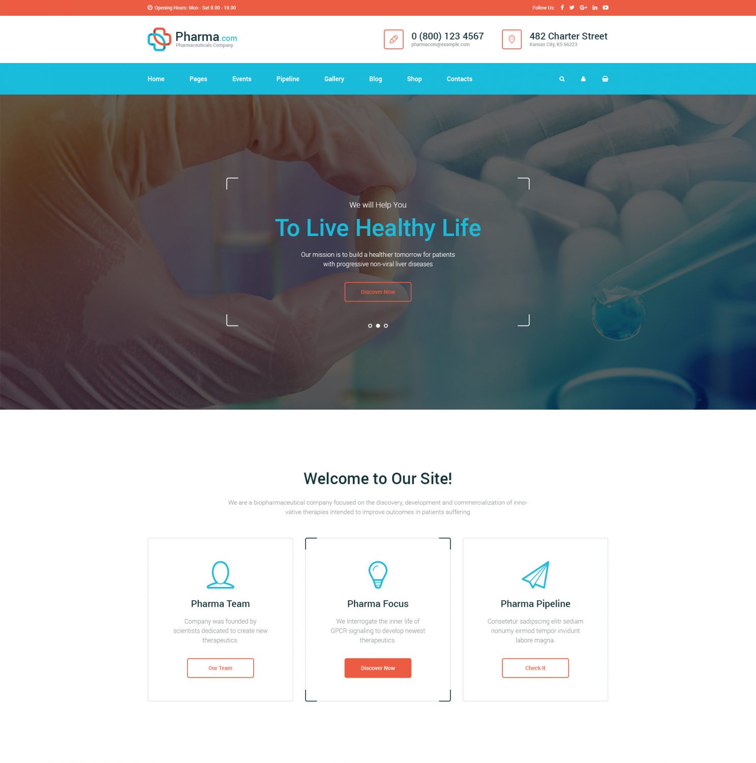 Pharmaton – Medical and Pharmacy WordPress Theme
