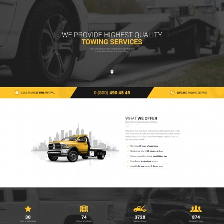 Towy - Auto Towing WordPress Theme